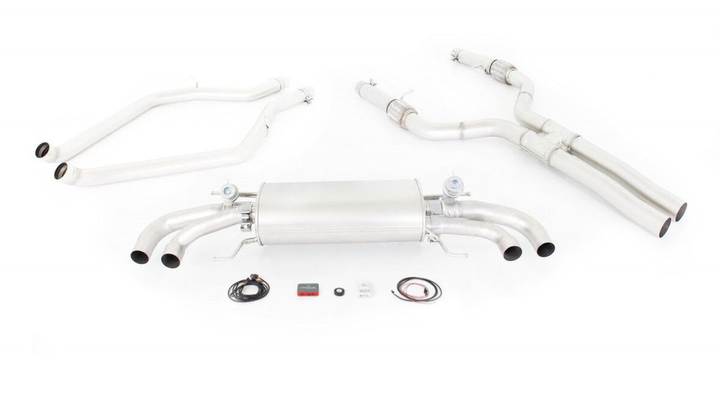 REMUS Cat-back-system RACING outlet tubes with REMUS sound controller ...